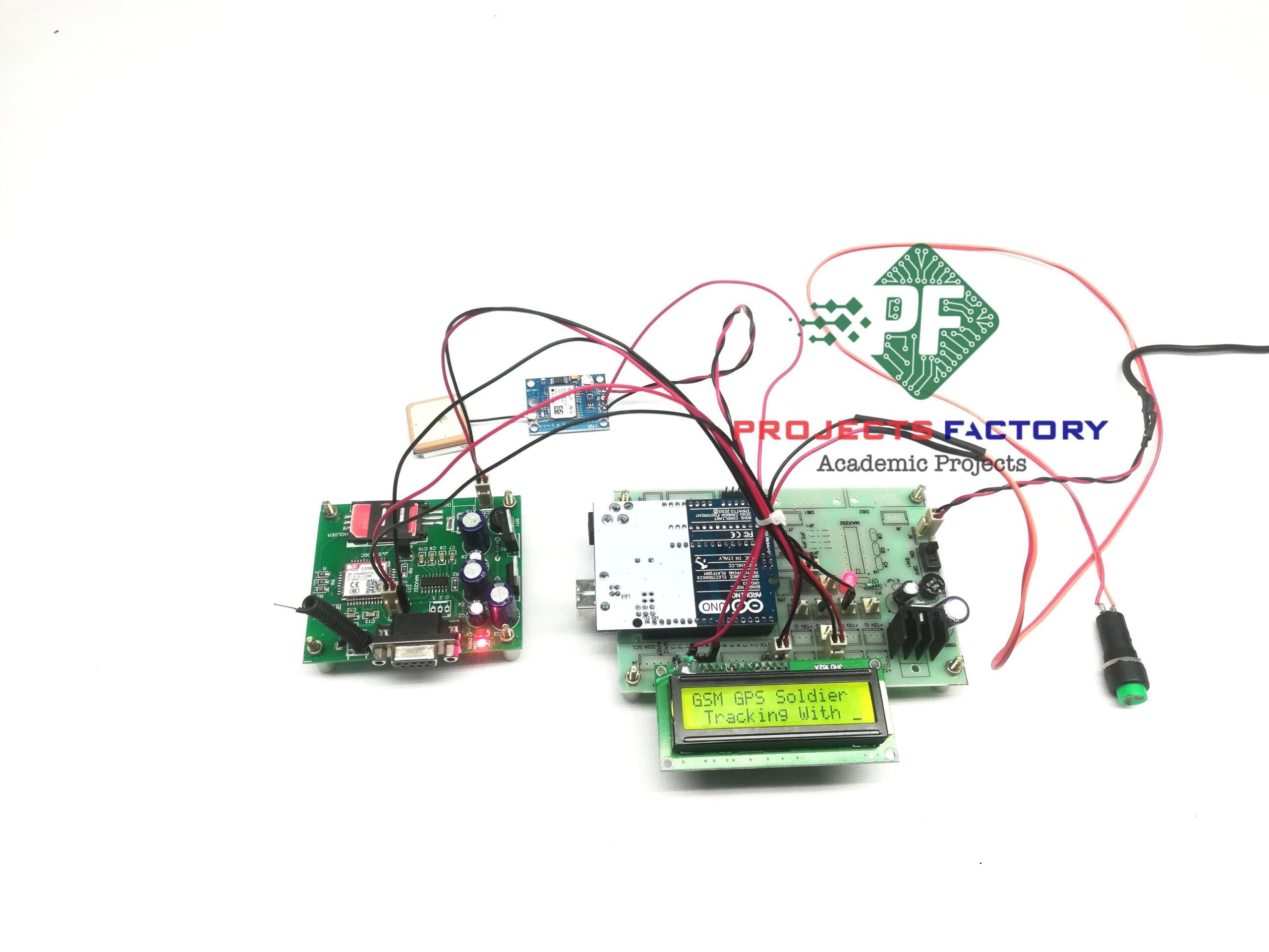 GSM GPS Soldier Tracking With Google Maps