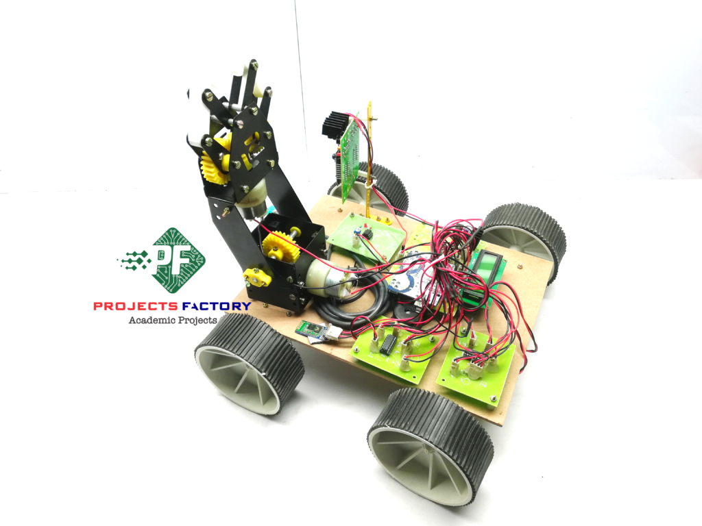 Bomb Disposal Robot With Email Alert And Live Video Streaming